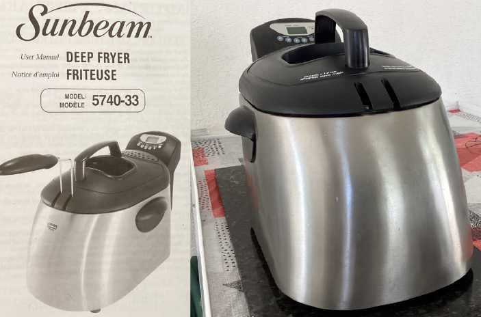 Where do I find the model number on Sunbeam Products?